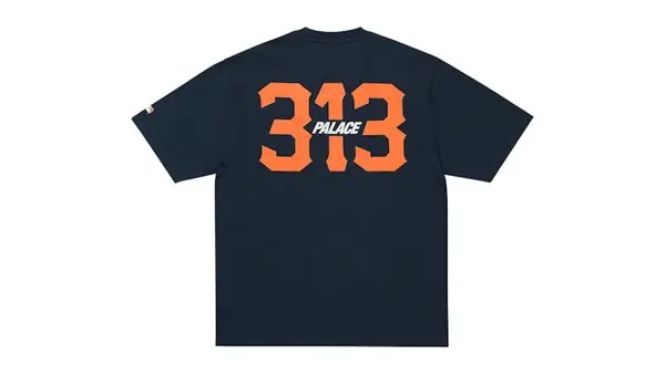 PALACE Detroit Tigers Tee Shirt - Navy Blue