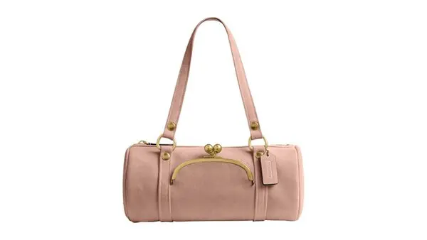 COACH Kisslock Barrel Bag