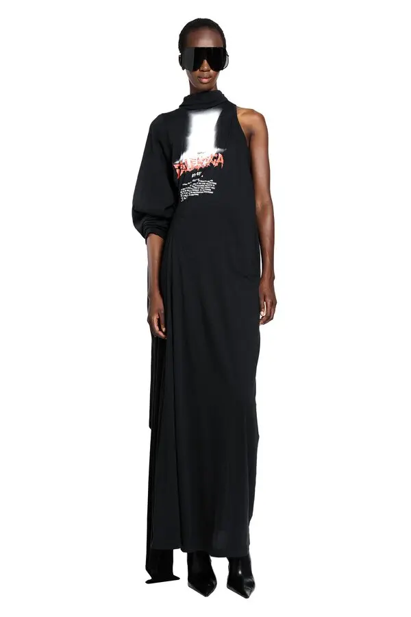 Balenciaga Long Draped Dress