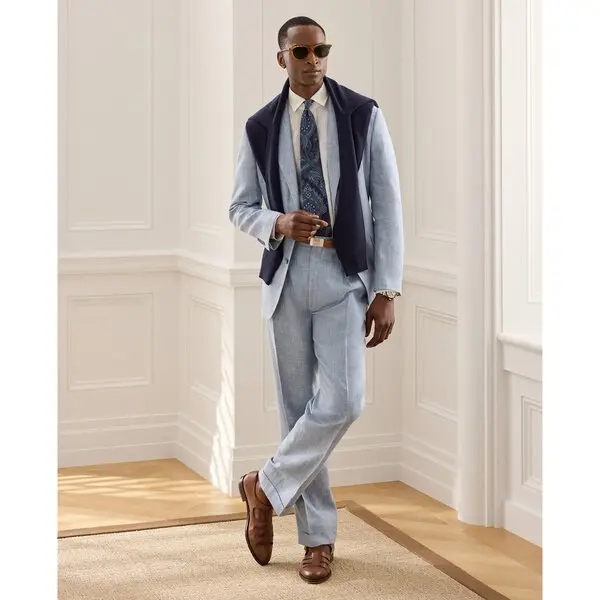 Ralph Lauren Glenn Hand-tailored Délavé Linen Jacket