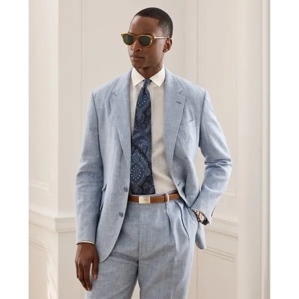 Ralph Lauren Glenn Hand-tailored Délavé Linen Jacket