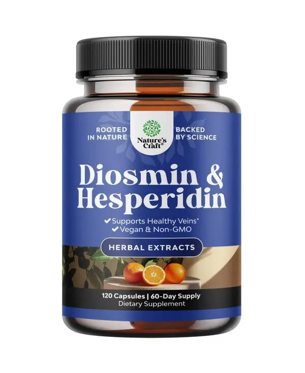 NATURE'S CRAFT Diosmin Hesperidin Complex Capsules - No Color