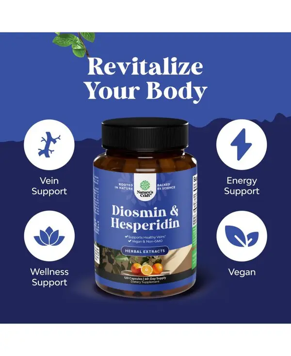 NATURE'S CRAFT Diosmin Hesperidin Complex Capsules