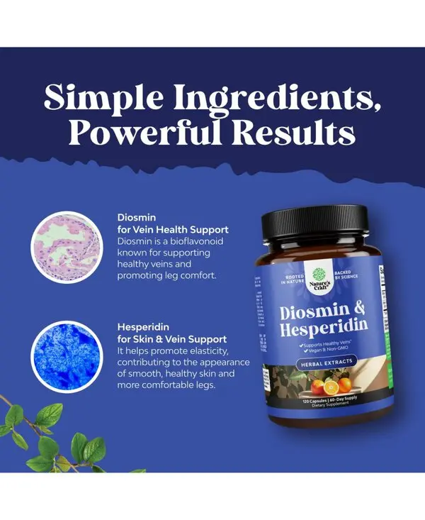 NATURE'S CRAFT Diosmin Hesperidin Complex Capsules