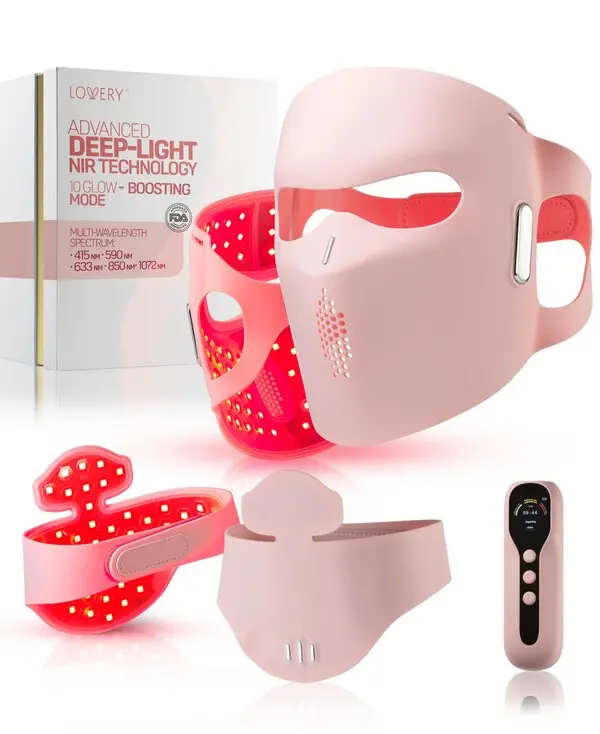 LOVERY 4d Led Light Therapy Face And Neck Set With Multiple Wavelengths