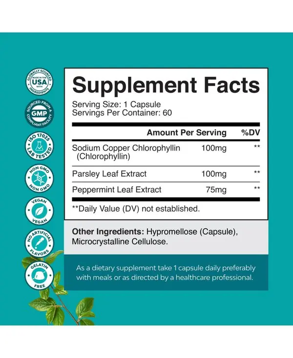 NATURE'S CRAFT Chlorophyll Complex Capsules