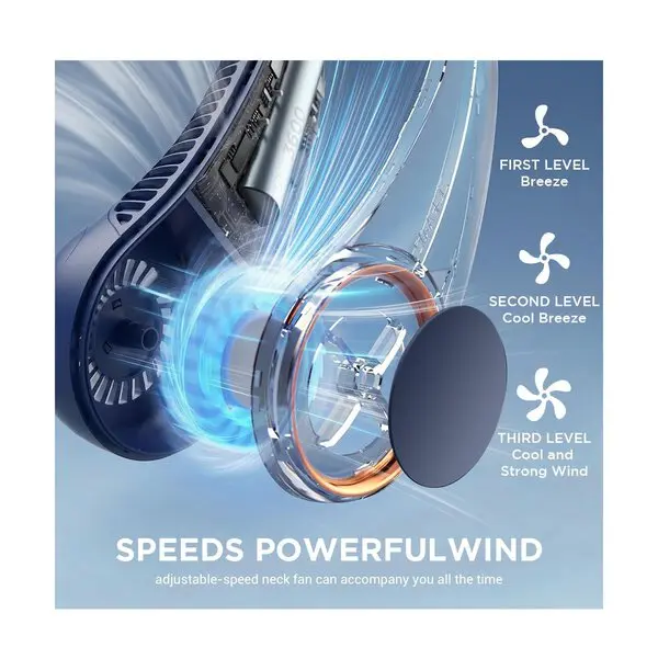 COWIN Portable Neck Fan - Blue