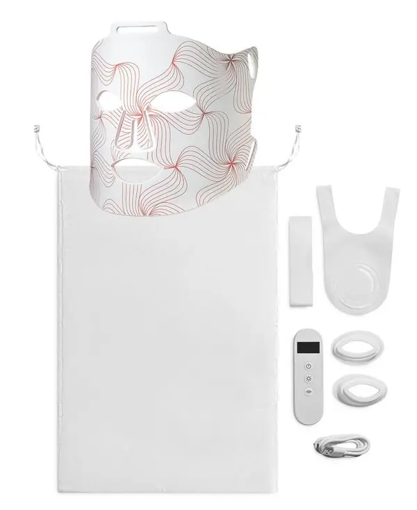 LOVERY Led Light Therapy Face And Neck Set With Multiple Wavelengths - White