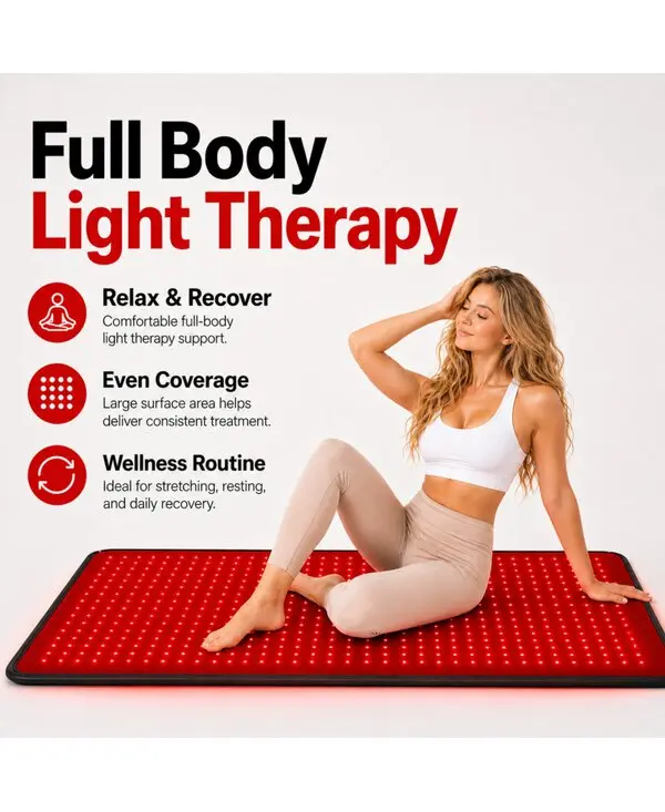 IRELIEV Fullglow 180 Full Body Red Light And Near Infrared Mat