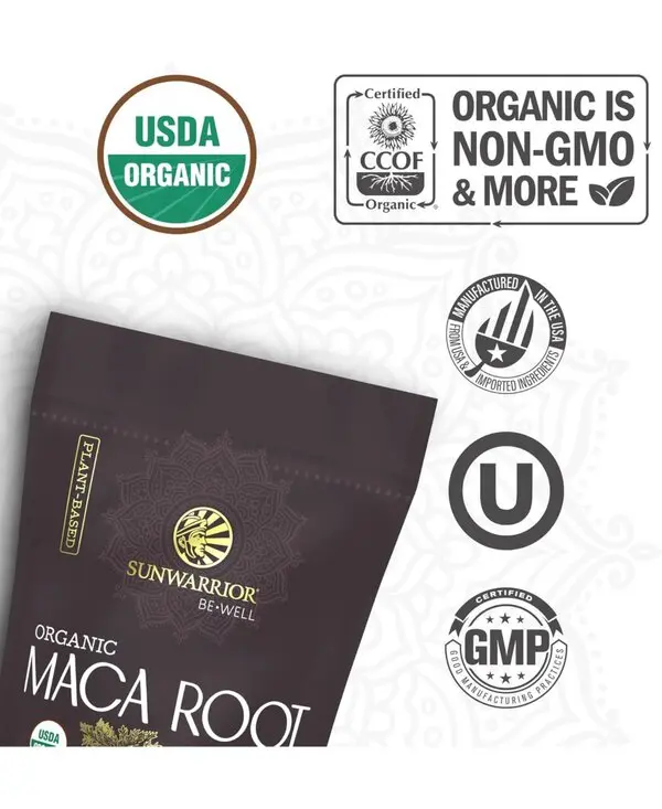 SUNWARRIOR Be Well Organic Maca Root Powder