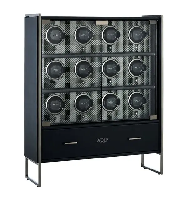 Wolf Axis 12-piece Watch Winder Cabinet