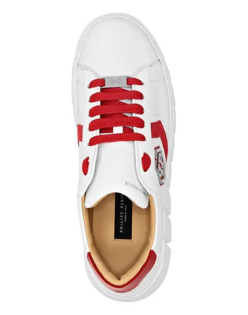 Philipp Plein Nappa Leather Lo-top Sneakers Hexagon
