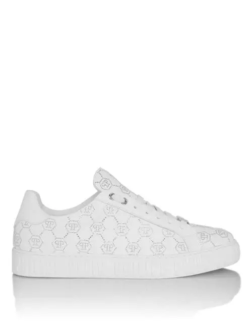 Philipp Plein Low-top Sneakers Carson Monogram Strass
