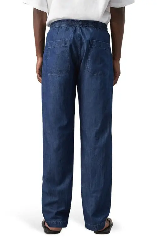 Mango Regular Fit Drawstring Waist Jeans
