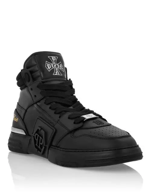Philipp Plein Mid Top Sneakers Phantom Kicks - Black/black