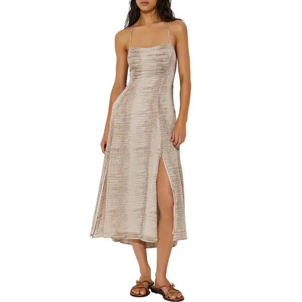 REISS Eloise Midi Cover-up Dress - Neutral