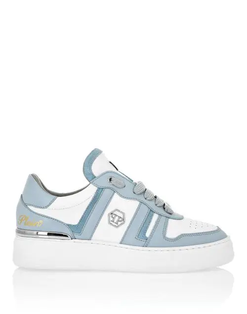 Philipp Plein Low Top Sneakers With Studs And Stripes
