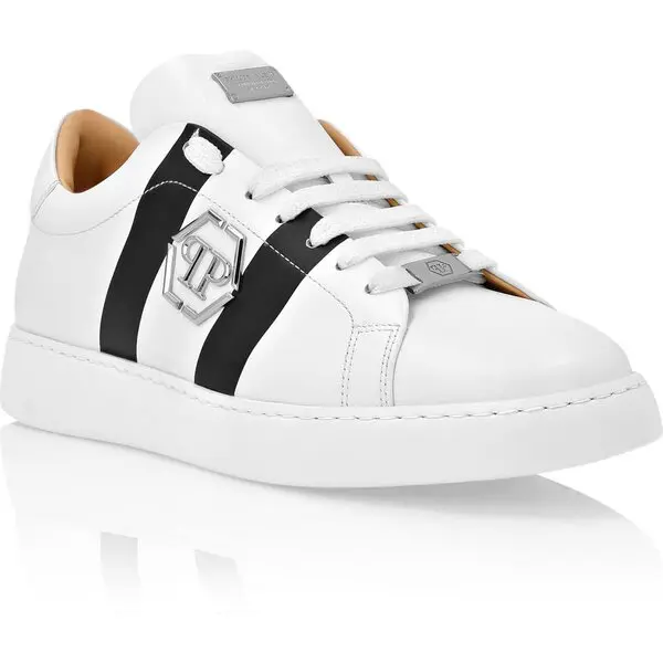 Philipp Plein Leather Lo-top Sneakers Hexagon Ultra
