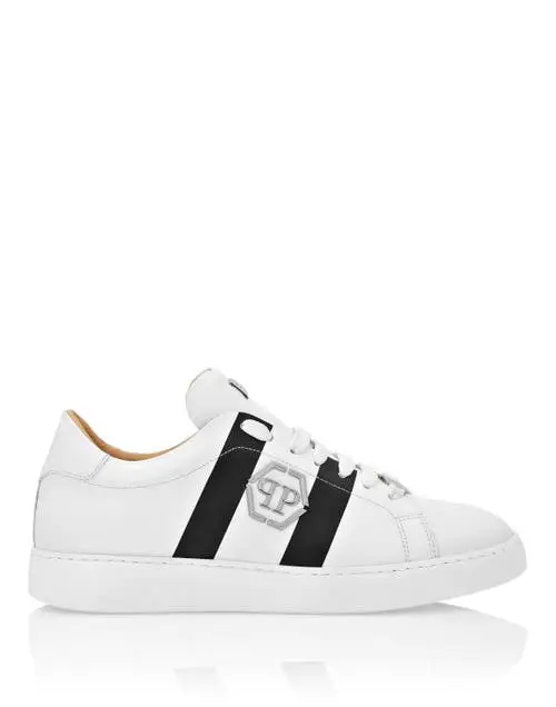 Philipp Plein Leather Lo-top Sneakers Hexagon Ultra