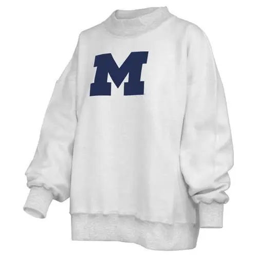 PRESSBOX Michigan Wolverines Reversible Sweatshirt