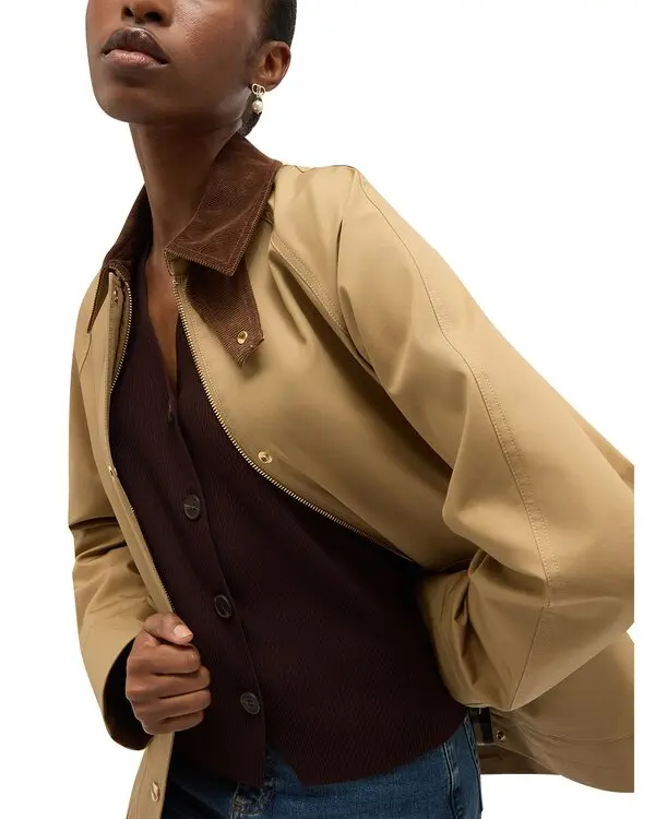 HOBBS LONDON Gabby Cotton Barn Jacket