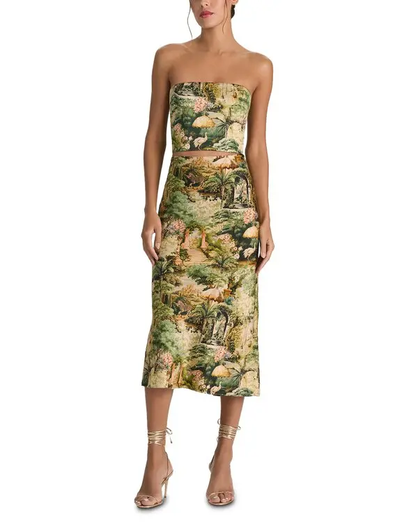 Alice + Olivia Ceresi Smocked Back Bandeau Top