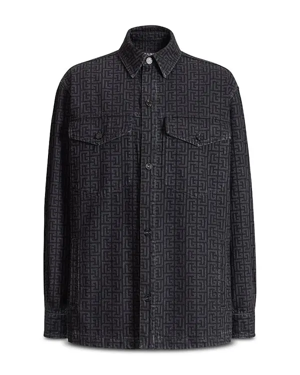 Balmain Monogram Maze Pattern Shirt