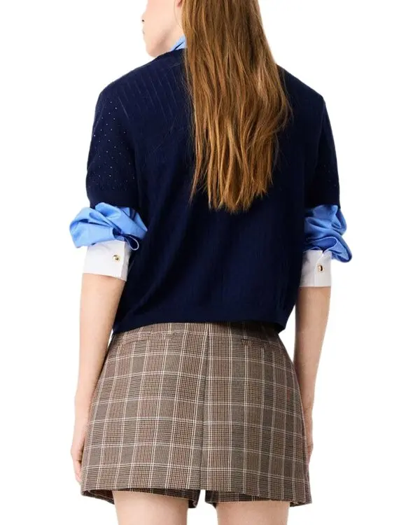Maje Tonal Rhinestone Sweater