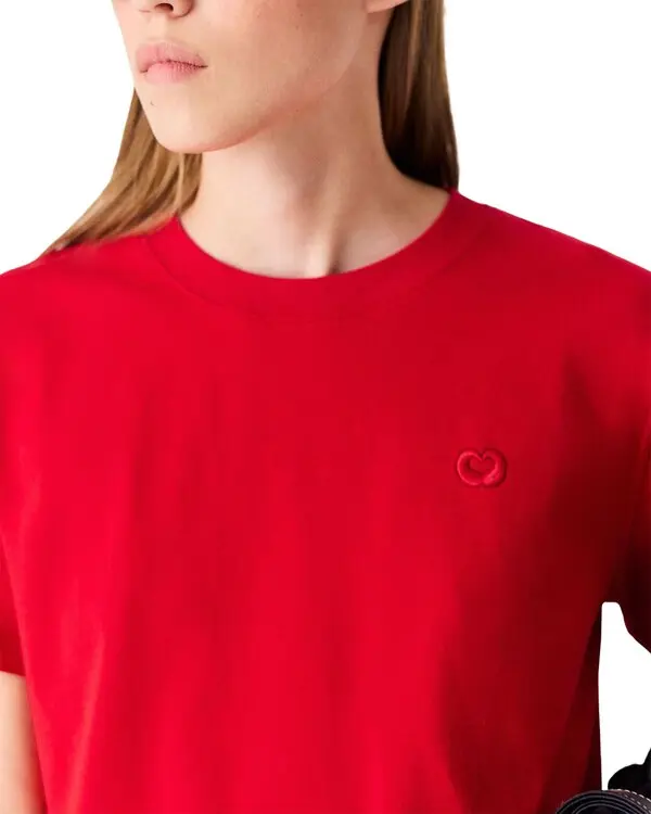 Maje Embroidered Logo T-shirt