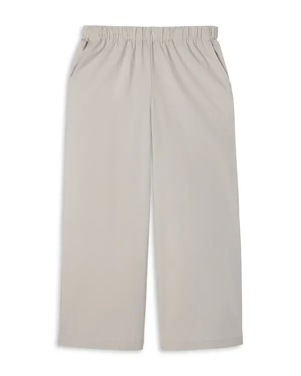 Eileen Fisher Wide Leg Ankle Pants - Chalk