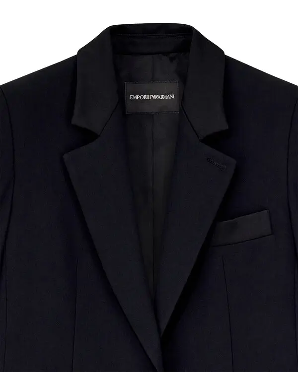 Emporio Armani Two Button Satin Blazer