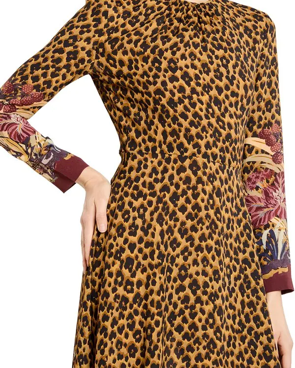 Etro Printed Long Sleeve Maxi Dress