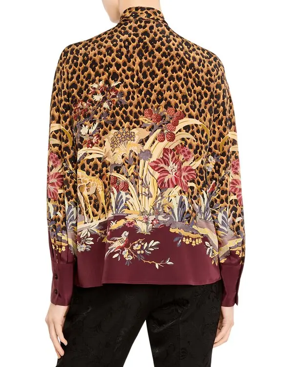 Etro Silk Tie Neck Shirt