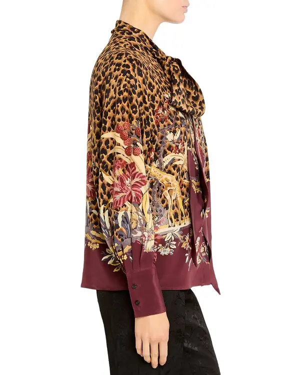 Etro Silk Tie Neck Shirt