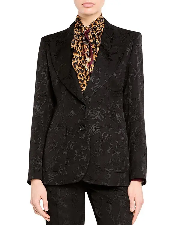 Etro Peak Lapel Fitted Jacket