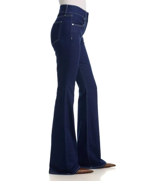 Veronica Beard Beverly Mid Rise Skinny Flare Jeans