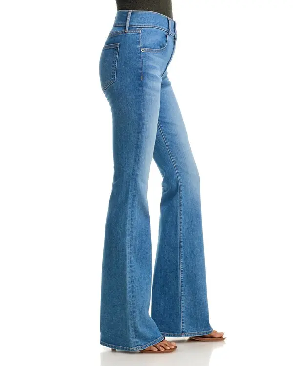 Veronica Beard Beverly Mid Rise Skinny Flare Jeans