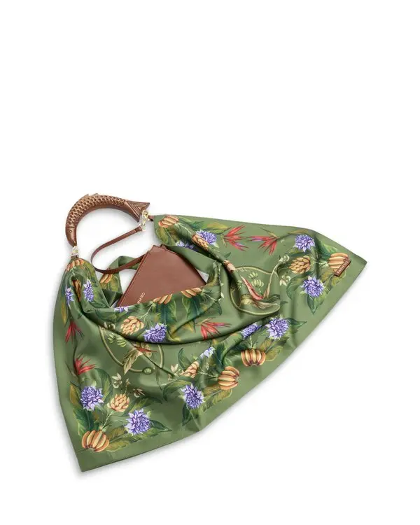 Farm Rio Satin Scarf Medium Shoulder Bag
