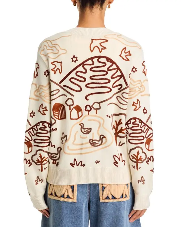 Farm Rio Countryside Cornelli Wool Cardigan