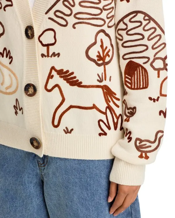 Farm Rio Countryside Cornelli Wool Cardigan