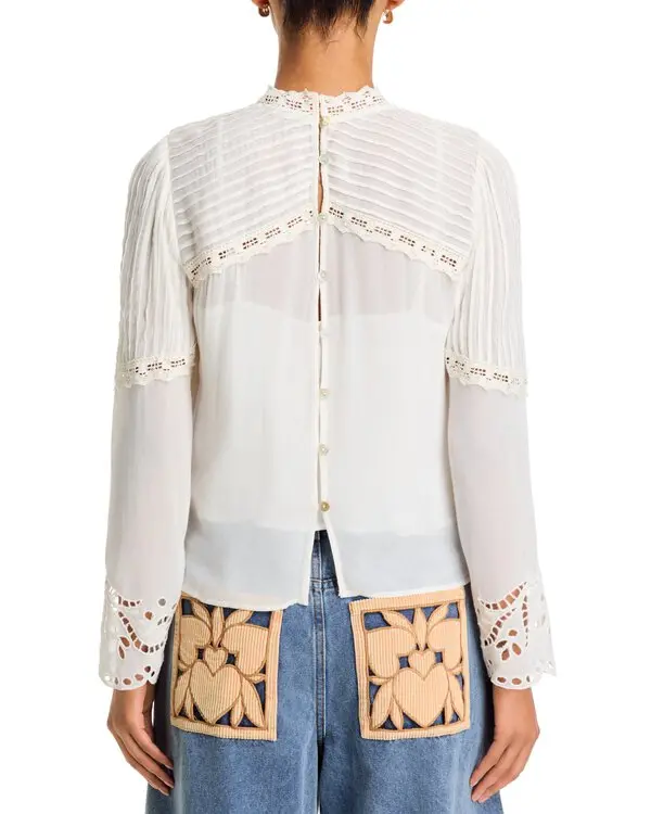 Farm Rio Richilieur Lace Blouse