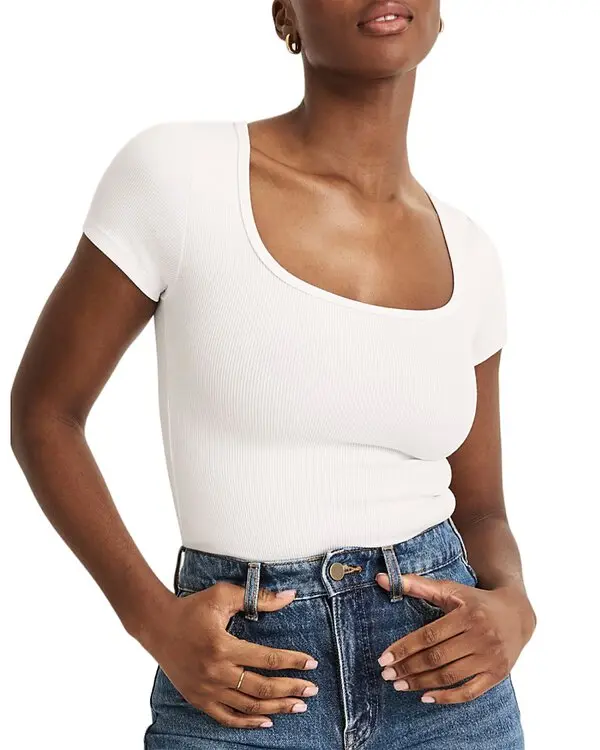 KNIX Sculpt Ribbed Scoop Tee