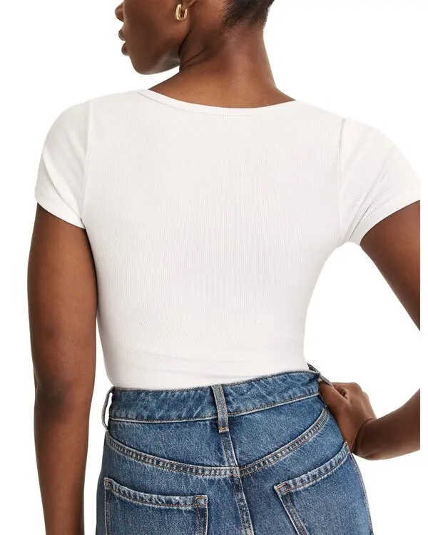 KNIX Sculpt Ribbed Scoop Tee