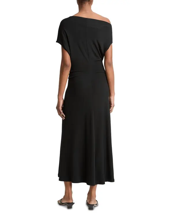 Vince Matte Jersey Off-the-shoulder Midi Dress