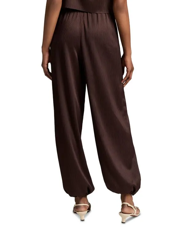 Vince Mid Rise Plisse Drawcord Hem Pants