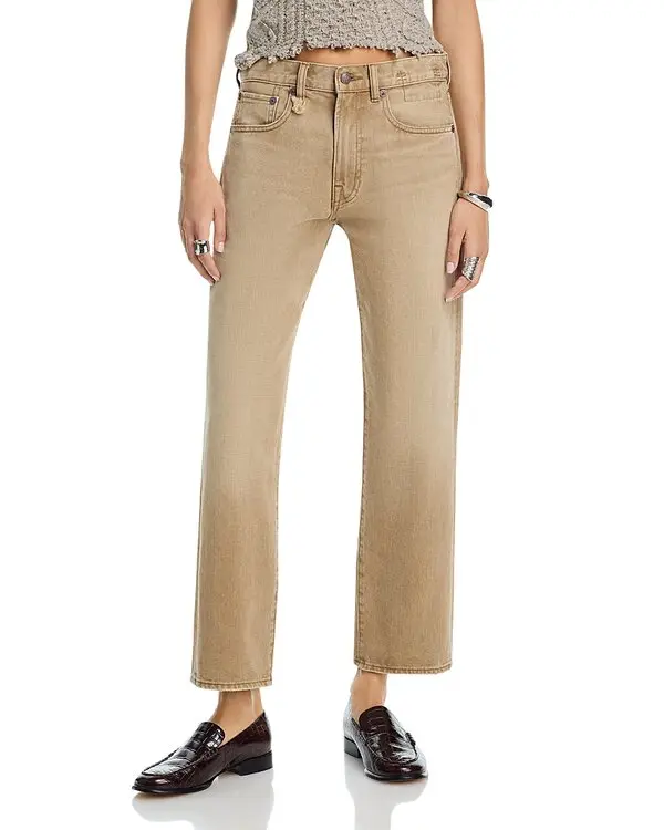 R13 Ash High Rise Boyfriend Ankle Jeans