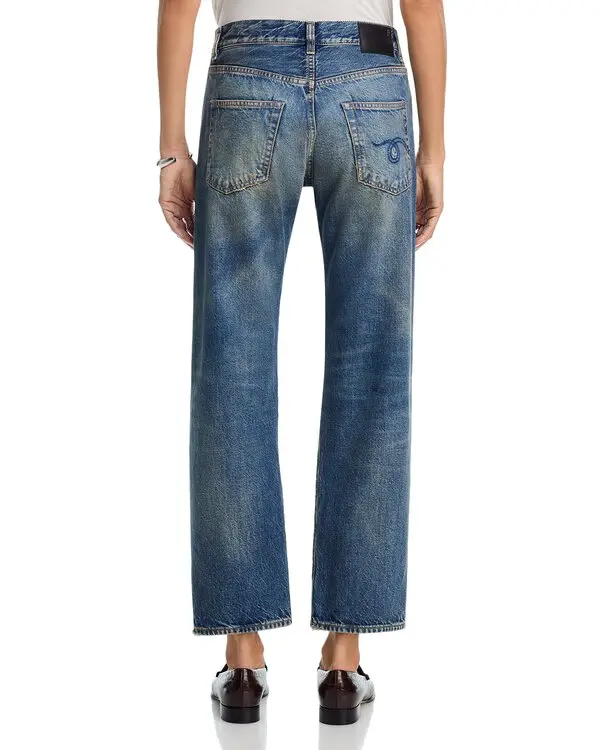 R13 Boyfriend High Rise Ankle Jeans