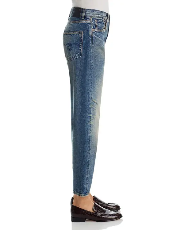 R13 Boyfriend High Rise Ankle Jeans