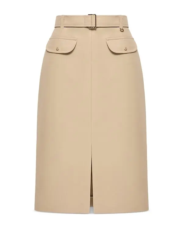 Moncler Belted Cotton Skirt