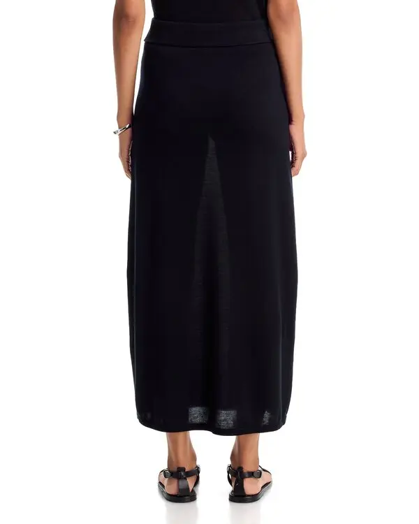 TOTEME Long Knit Skirt - Black